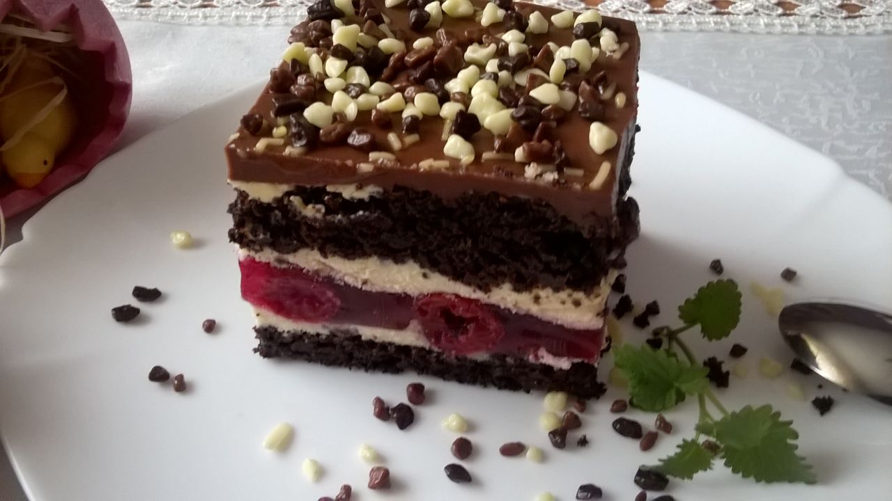 Przepis - Cygańska droga z wiśniami przepis - Gotujmy.pl