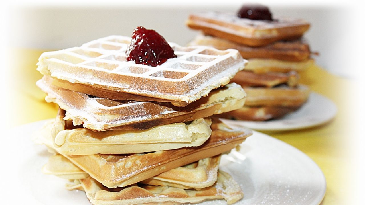 Przepis na Gofry z cukrem pudrem