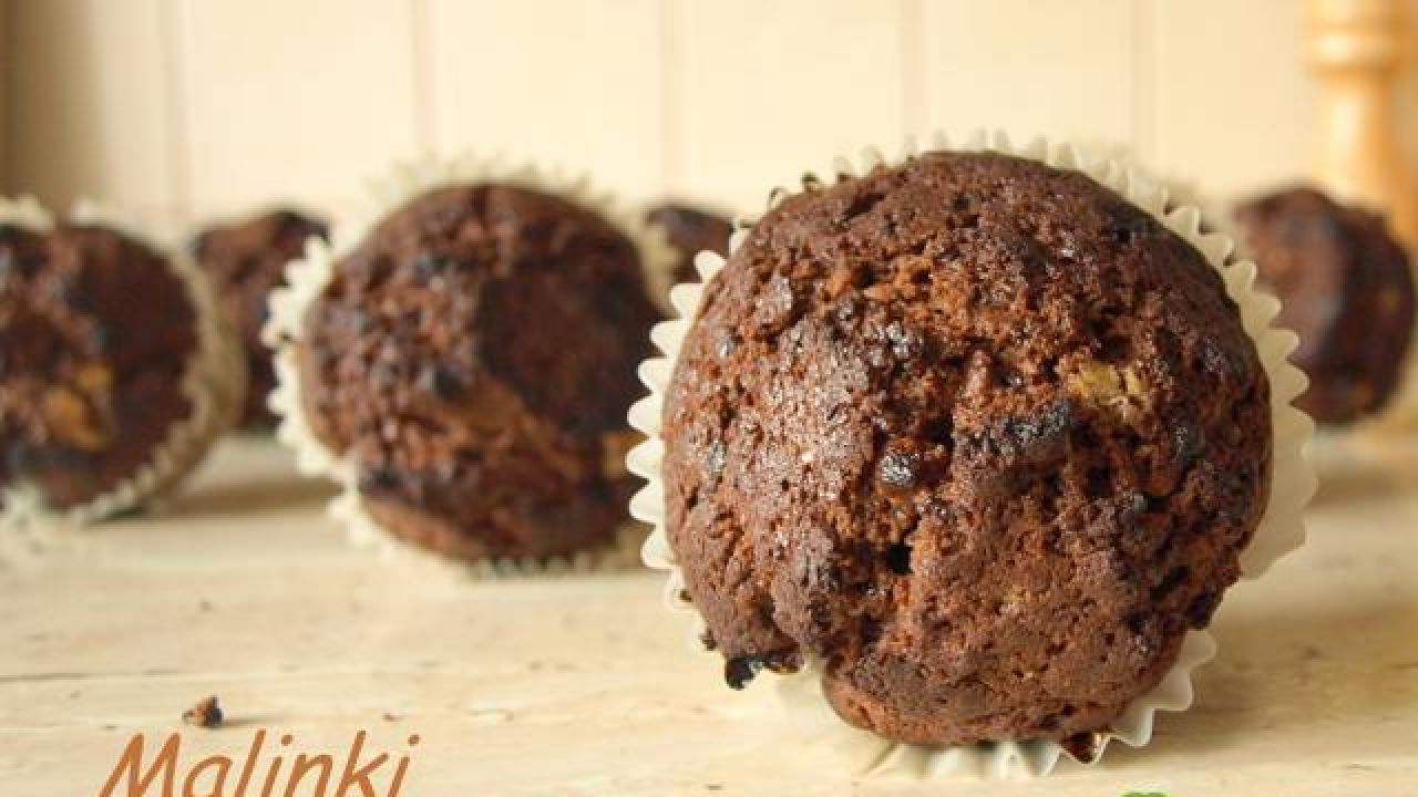 Przepis - Muffinki mocno czekoladowe przepis - Gotujmy.pl