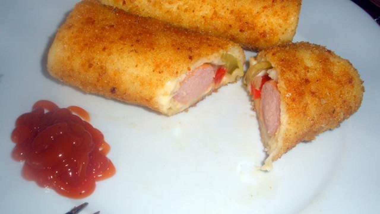 Przepis - Naleśniki z parówką 4 przepis - Gotujmy.pl