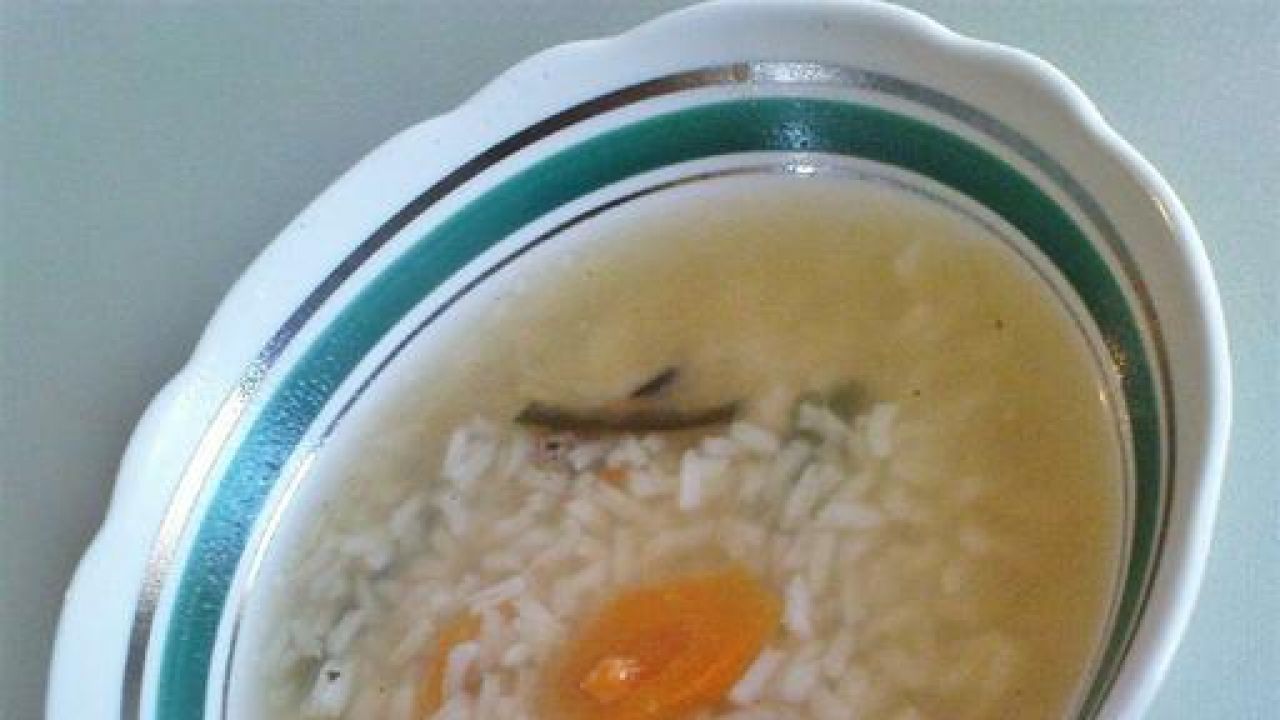 Rosół z gęsi z ryżem przepis - Gotujmy.pl